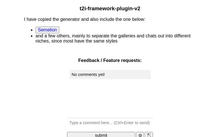 Framework Semo ― Perchance Generator