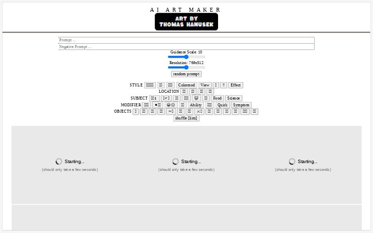 AI ART MAKER ― Perchance Generator