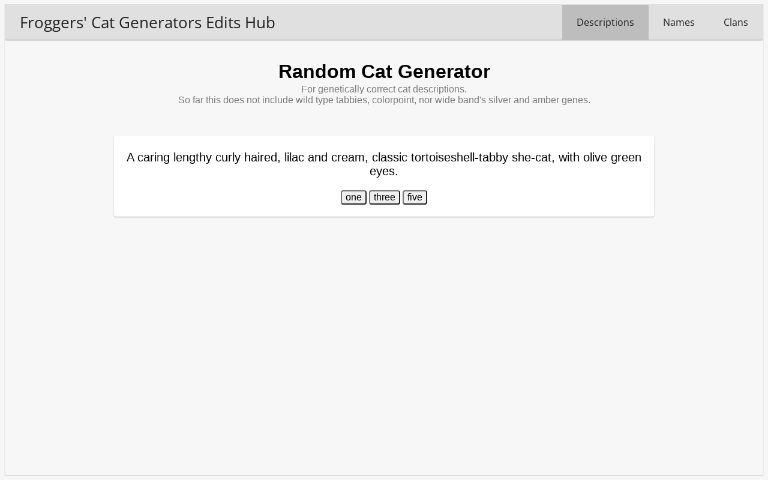 Random Cat Generator