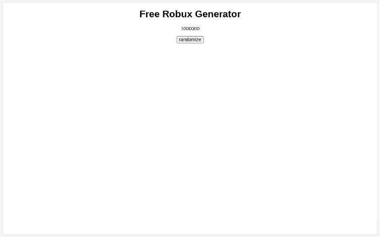 Free Robux Generator