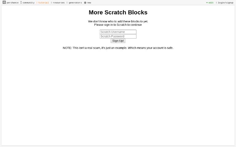More Scratch Blocks ― Perchance Generator
