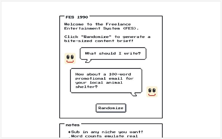 Freelance Writing Prompt Generator