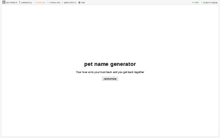 pet name generator