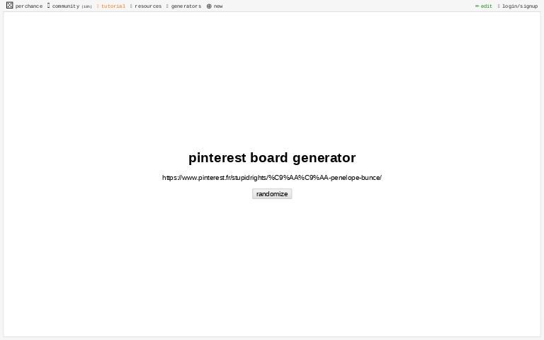 pinterest board generator