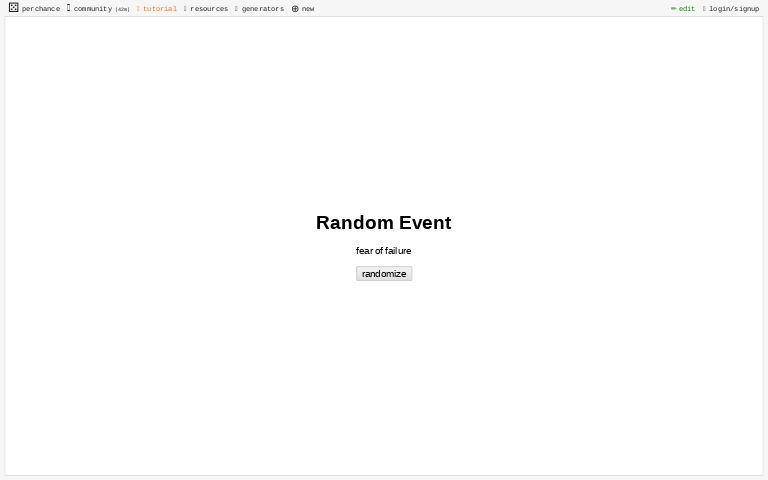 random-event-perchance-generator
