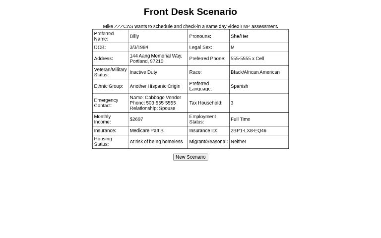 Front Desk Scenario ― Perchance Generator