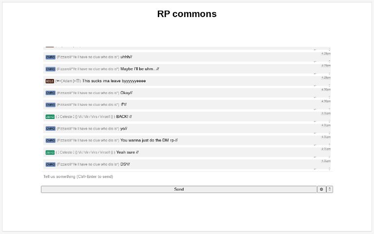 RP commons ― Perchance Generator