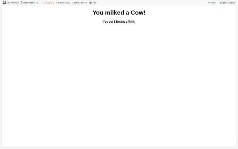 You milked a Cow! ― Perchance Generator