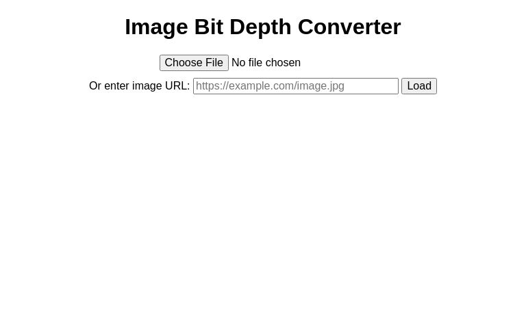 Image Bit Depth Converter ― Perchance Generator