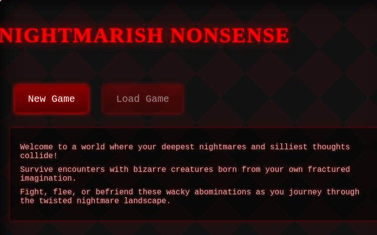 NIGHTMARISH NONSENSE ― Perchance Generator