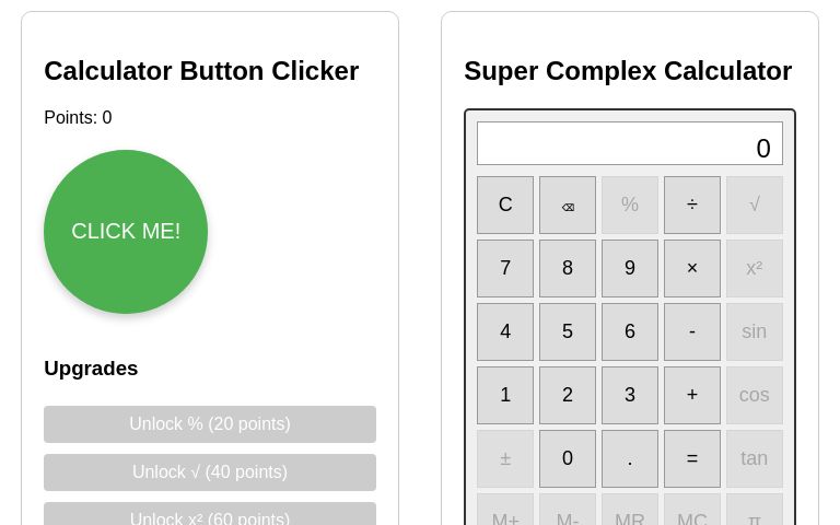 Calculator Button Clicker ― Perchance Generator