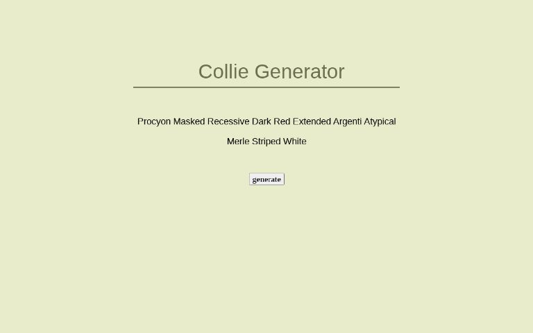 Collie Generator