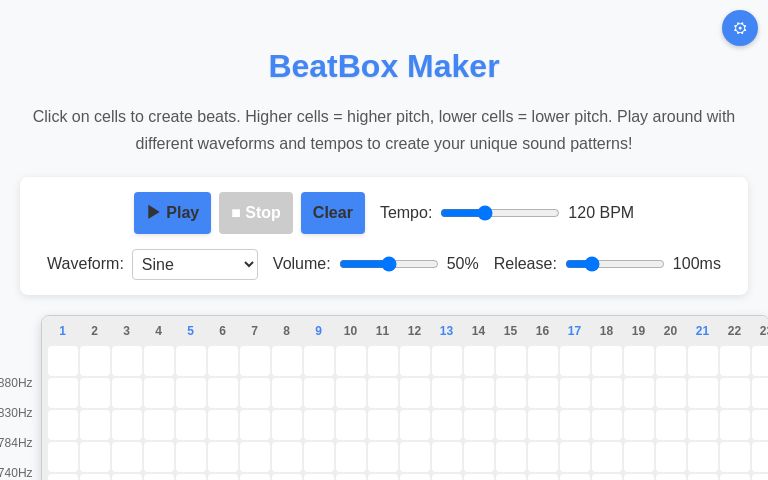 BeatBox Maker ― Perchance Generator