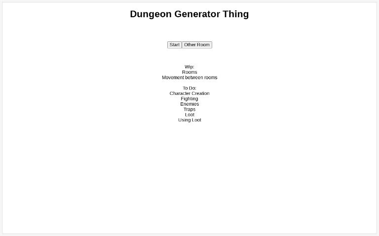 Dungeon Generator Thing