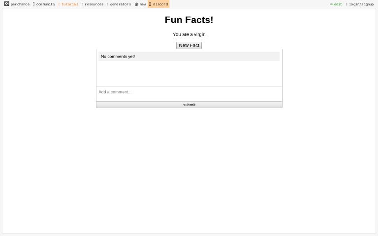 Fun Facts! ― Perchance Generator