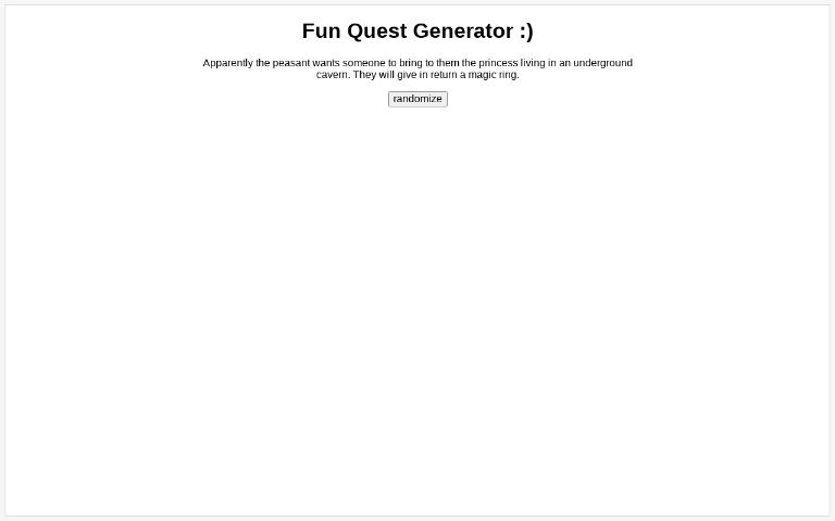 Fun Quest Generator :)