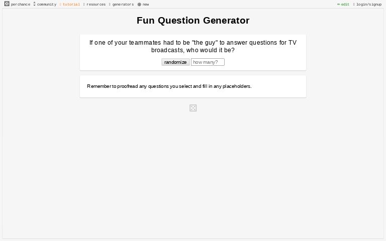 Fun Question Generator