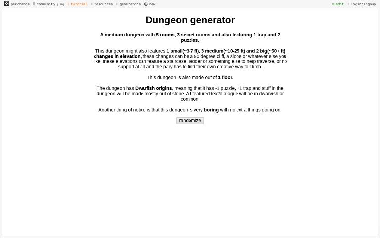 Dungeon generator