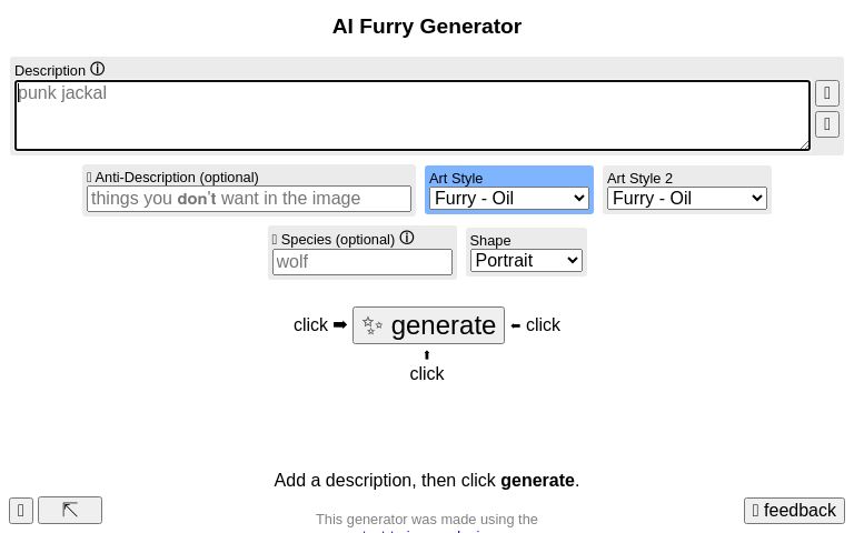 AI Furry Generator