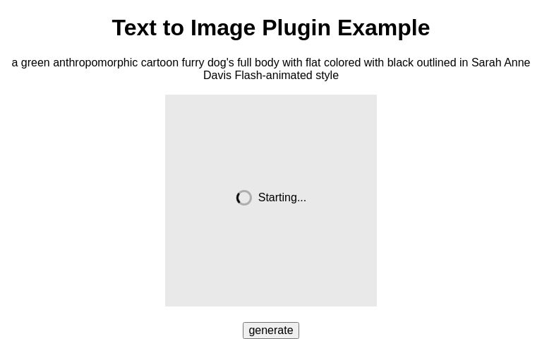 Text to Image Plugin Example