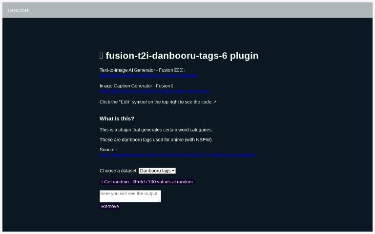 fusion-t2i-danbooru-tags-6-dev ― Perchance Generator
