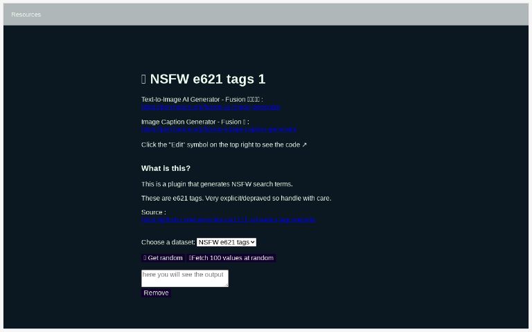 fusion-t2i-e621-tags ― Perchance Generator