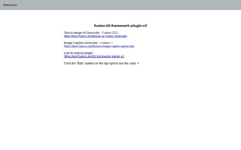 Fusion T2i Framework Plugin V2