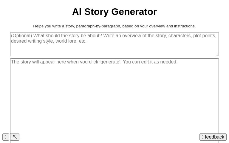 AI Story Generator (free, unlimited, no sign-up)