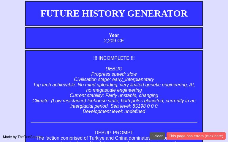 FUTURE HISTORY GENERATOR