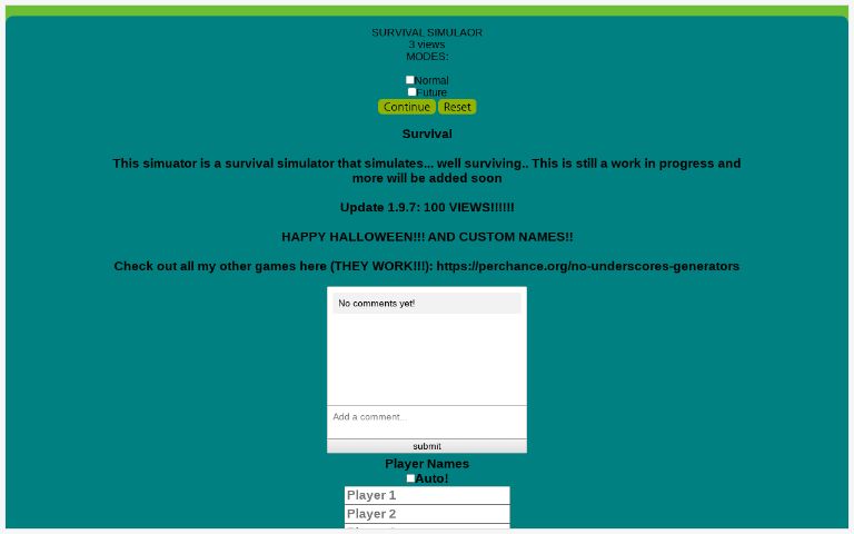 Future Mode ― Perchance Generator