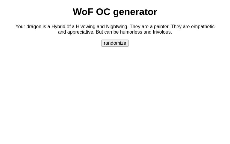 WoF OC generator