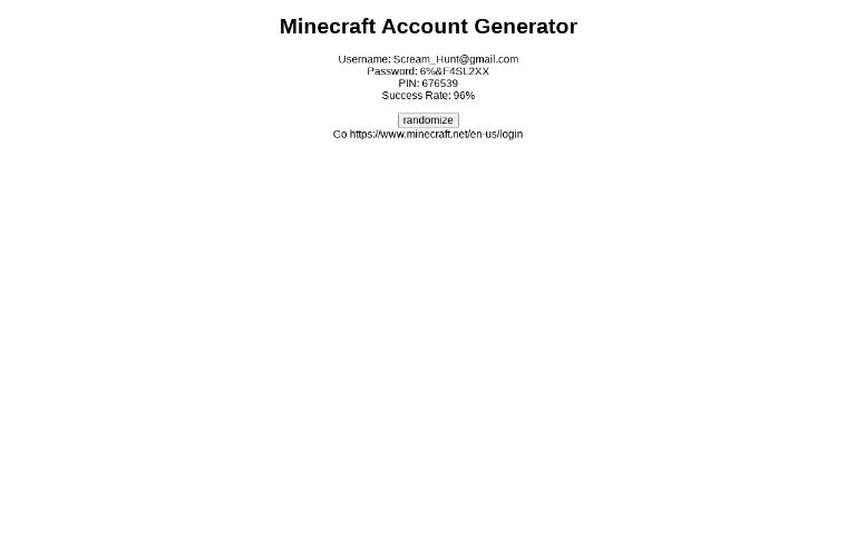 Minecraft Account Generator