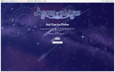 AoI Gacha Roller ― Perchance Generator