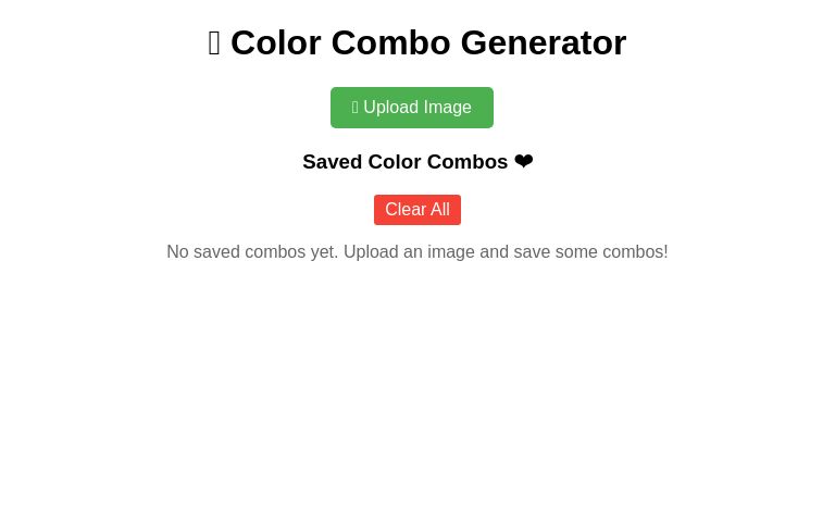🎨 Color Combo Generator
