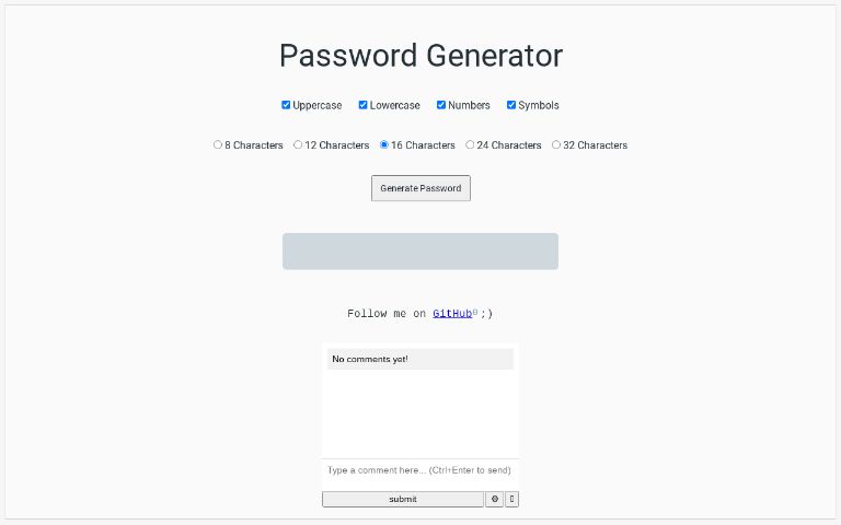 Password Generator
