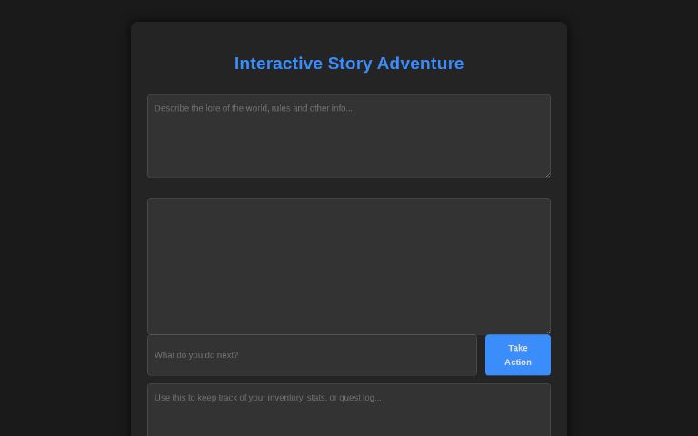 Interactive Story Adventure ― Perchance Generator