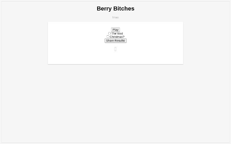 Berry Bitches ― Perchance Generator