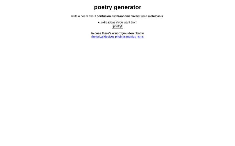 poetry generator