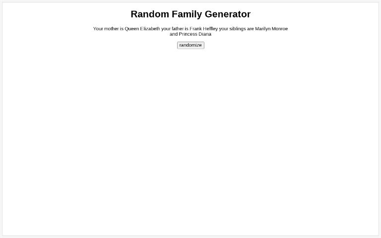 Random Family Generator