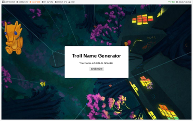 ghastlyCordial's Troll Name Generator