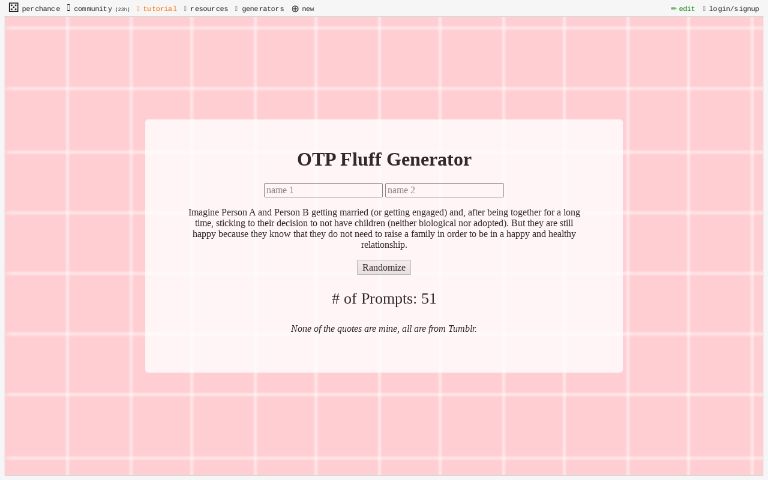 OTP Fluff Generator