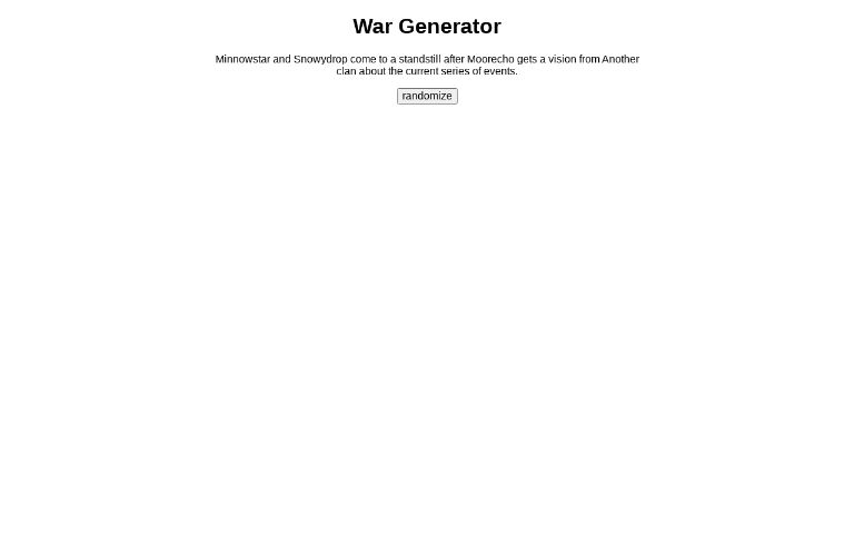 War Generator