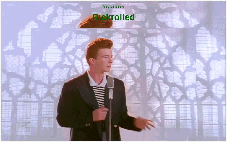 Rickrolled ― Perchance Generator