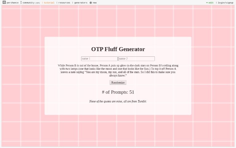 OTP Fluff Generator