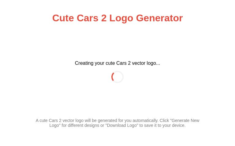 Cute Cars 2 Logo Generator