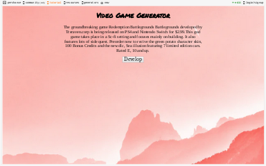 Video Game Generator