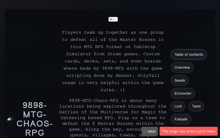 9898-MTG-Chaos-RPG ― Perchance Generator
