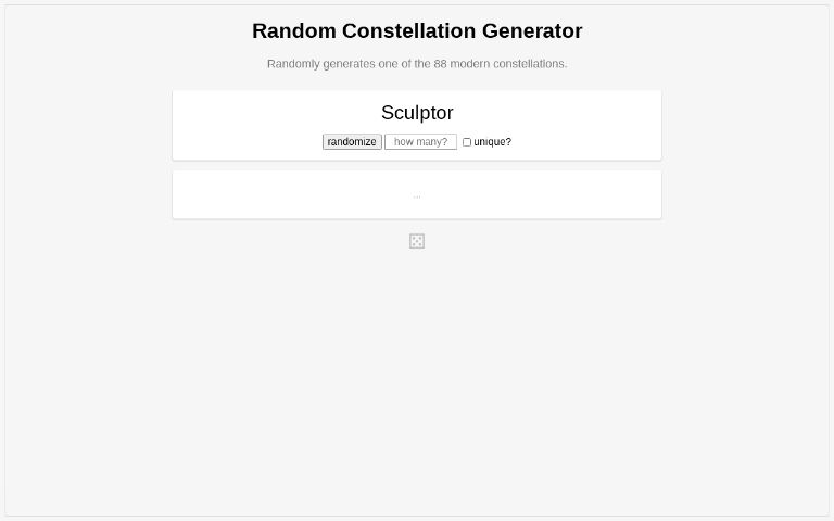 Random Constellation Generator