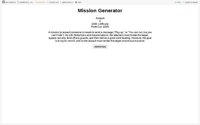 Mission Generator