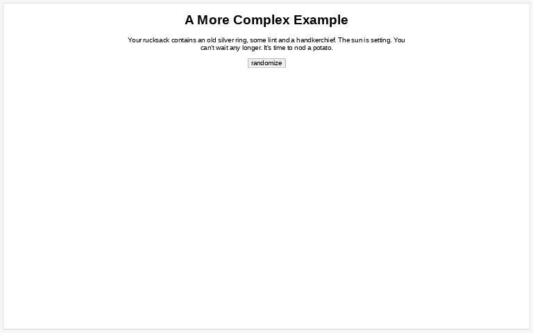 A More Complex Example ― Perchance Generator